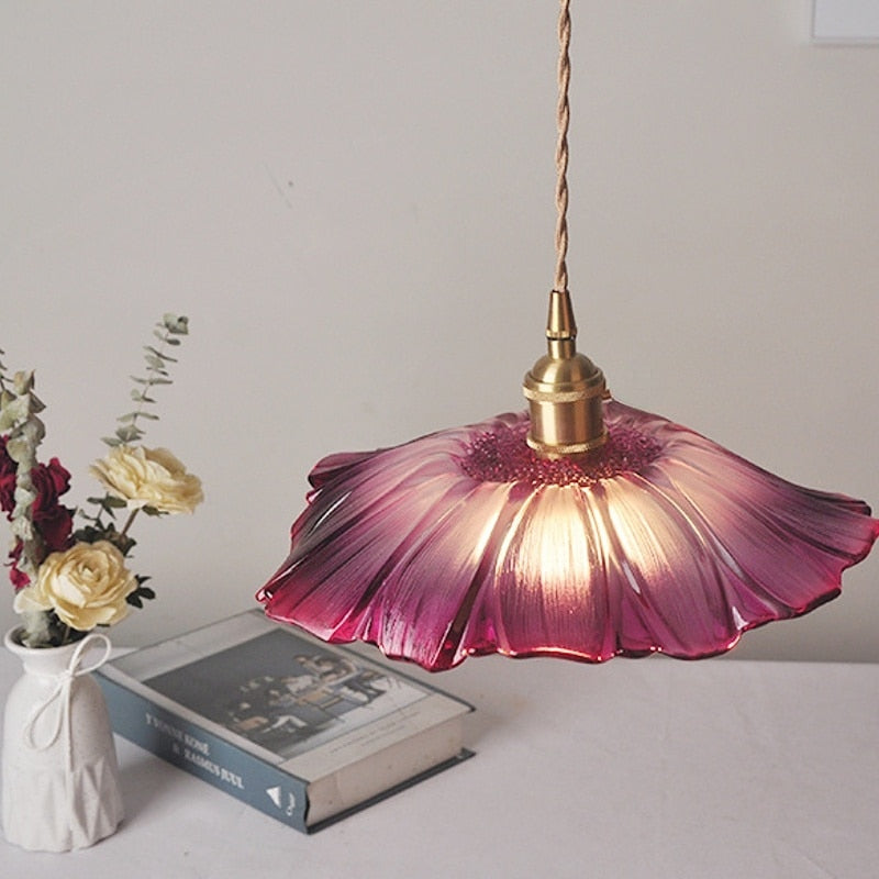 Glass Flower Pendant Light | Floral Fawna