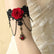 Gothic Beauty Red Rose Armlet | Floral Fawna