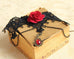 Gothic Beauty Red Rose Armlet | Floral Fawna