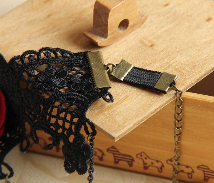 Gothic Beauty Red Rose Armlet | Floral Fawna