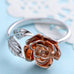 Delicate Rose Wrap Ring | Floral Fawna