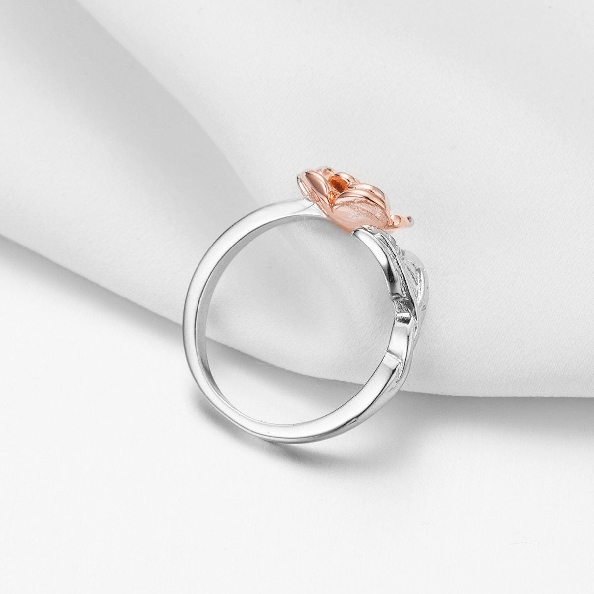 Delicate Rose Wrap Ring | Floral Fawna